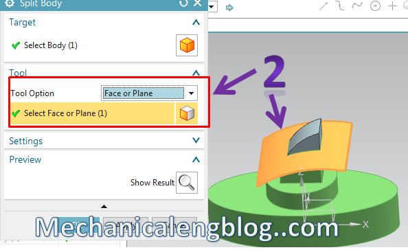 siemens nx tutorial how to use split body command - Mechanicaleng blog