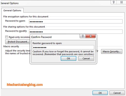  How To Set Password For A Word Document Mechanicaleng Blog