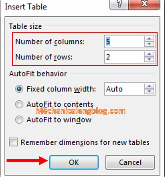 How To Create Table In Ms Word Mechanicaleng Blog
