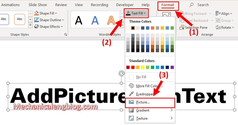 How To Fill Text With Image In Powerpoint Mechanicaleng Blog